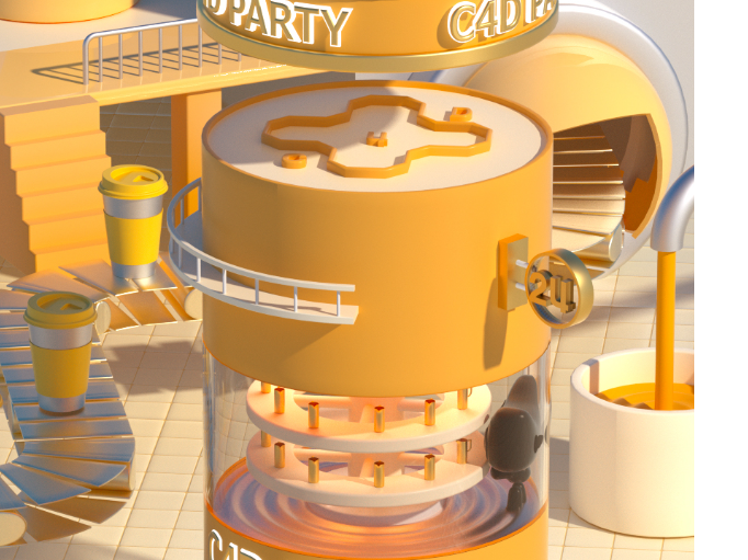 第一个c4d小作品完成_摄影设计师YiYi-站酷ZCOOL