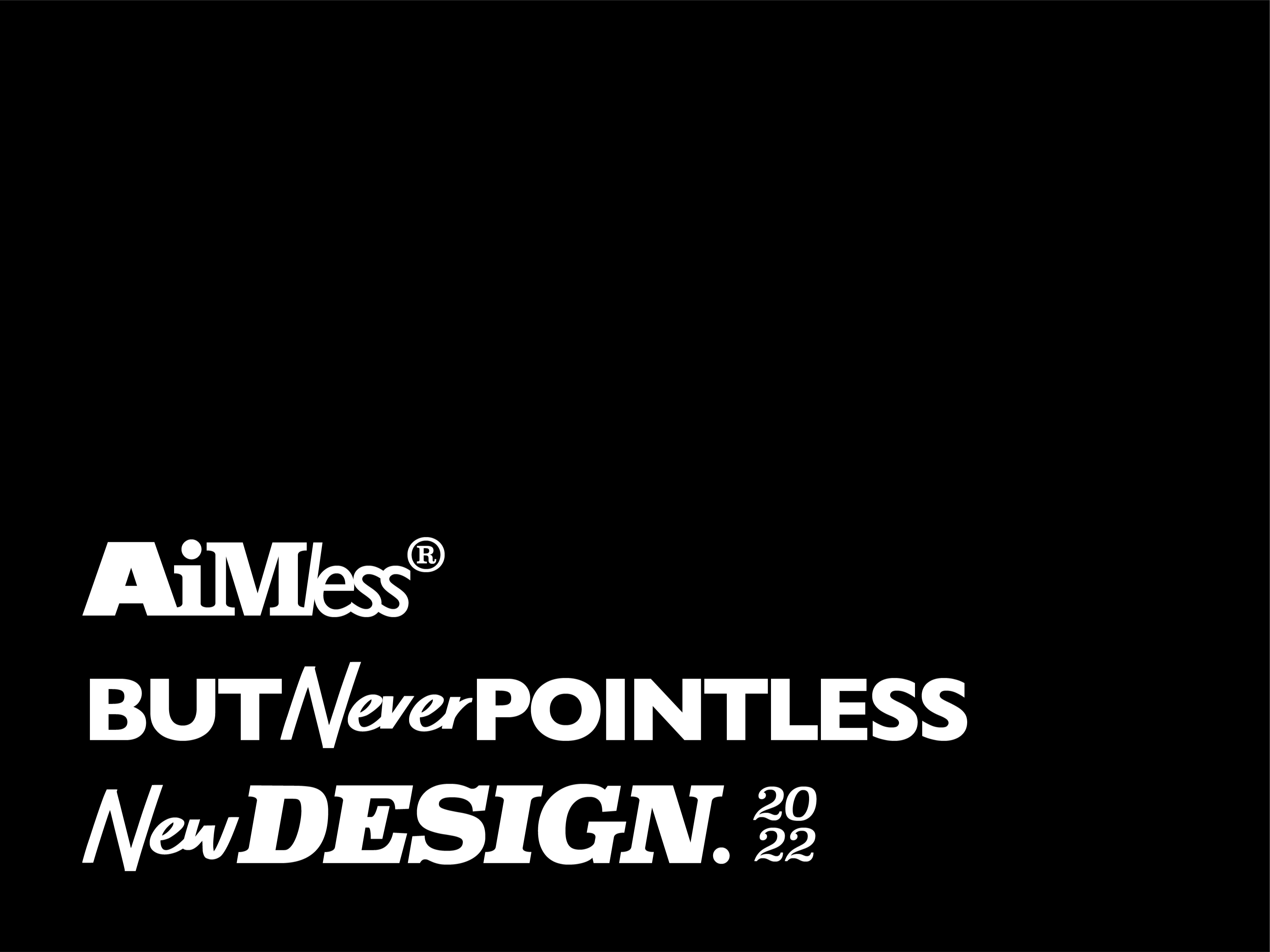 AIMLESS｜标志设计思路分享_觅风_Bee-站酷ZCOOL