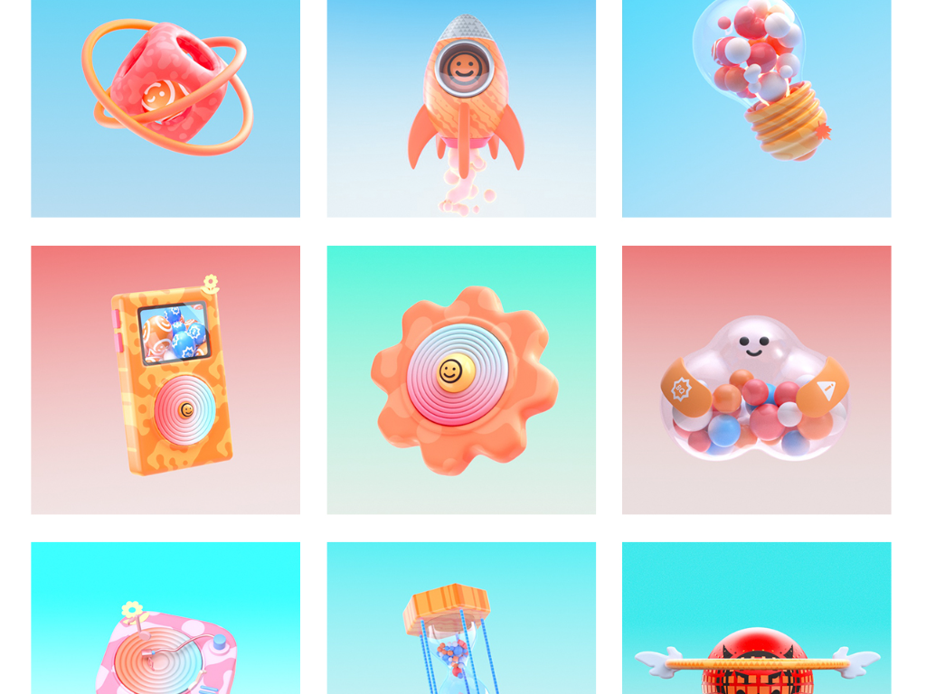 士气！拟物图标大作战_疯狂的阿Sam-站酷ZCOOL