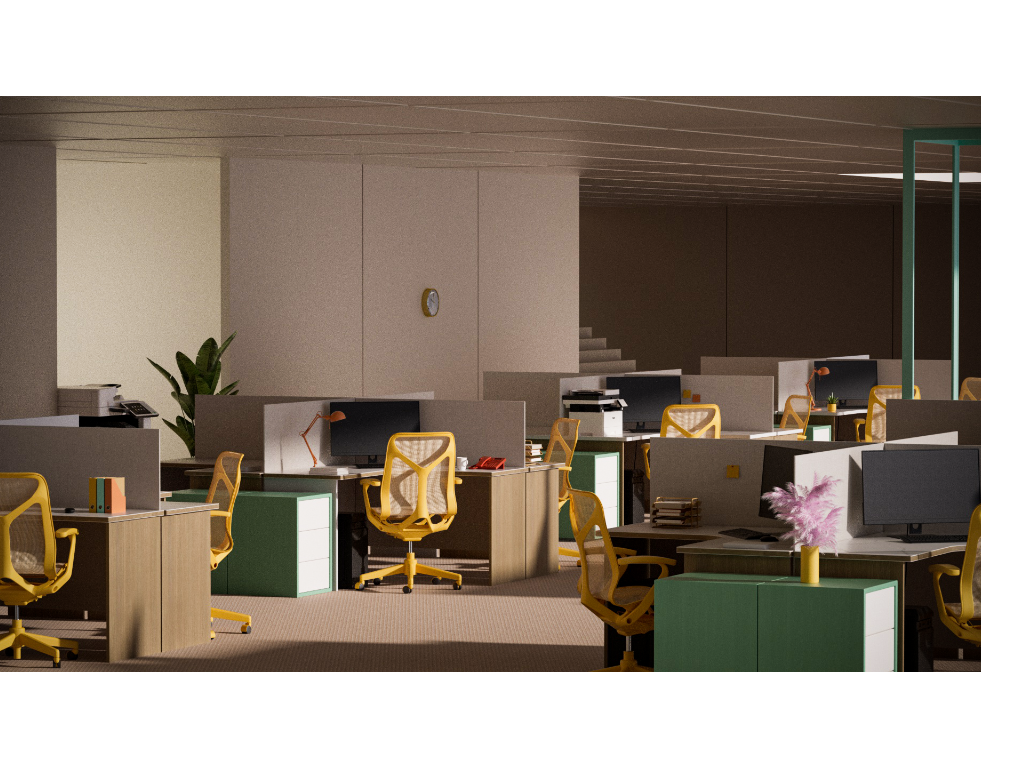 办公室渲染图_LTM老李哥-站酷ZCOOL