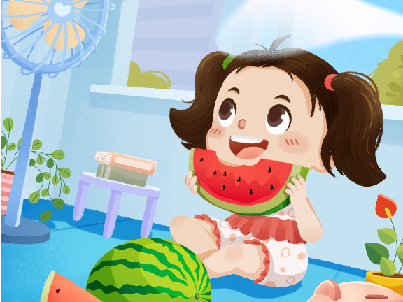 二十四节气插画-小暑_鱼丸粗面13769-站酷ZCOOL