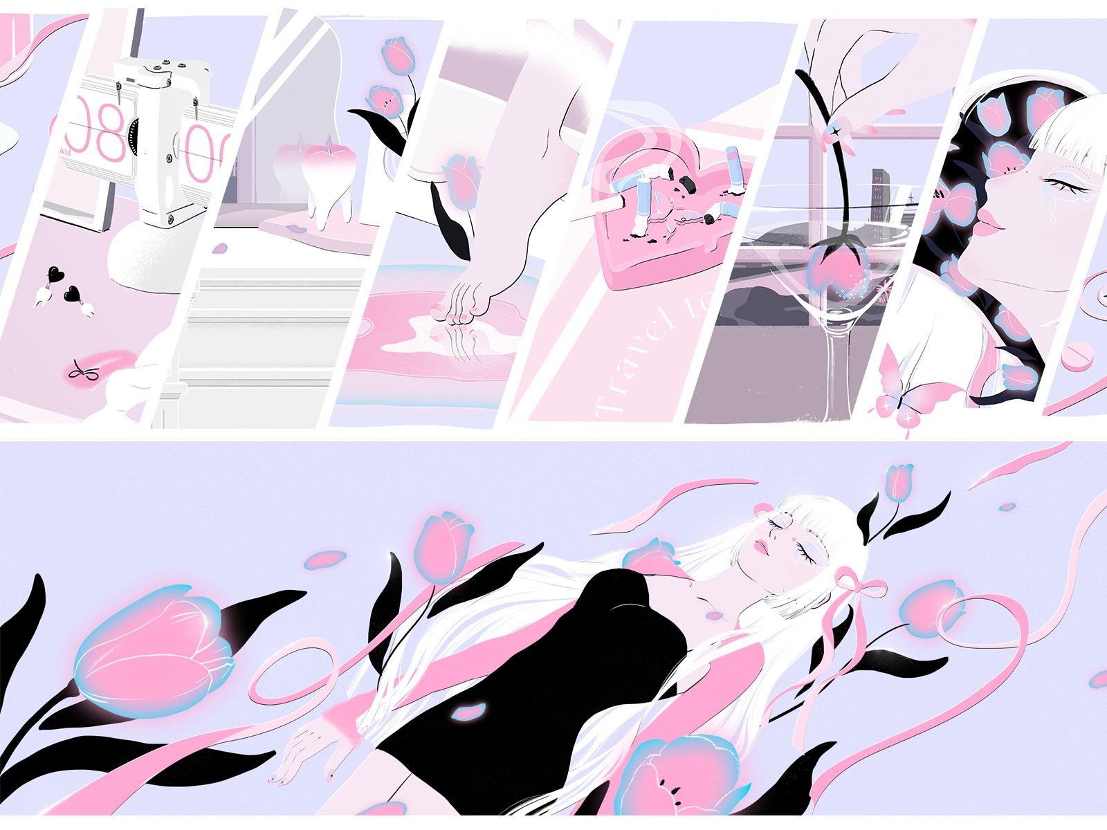 Rina原创插画【1Min】绘本系列_Rinaaaa-站酷ZCOOL