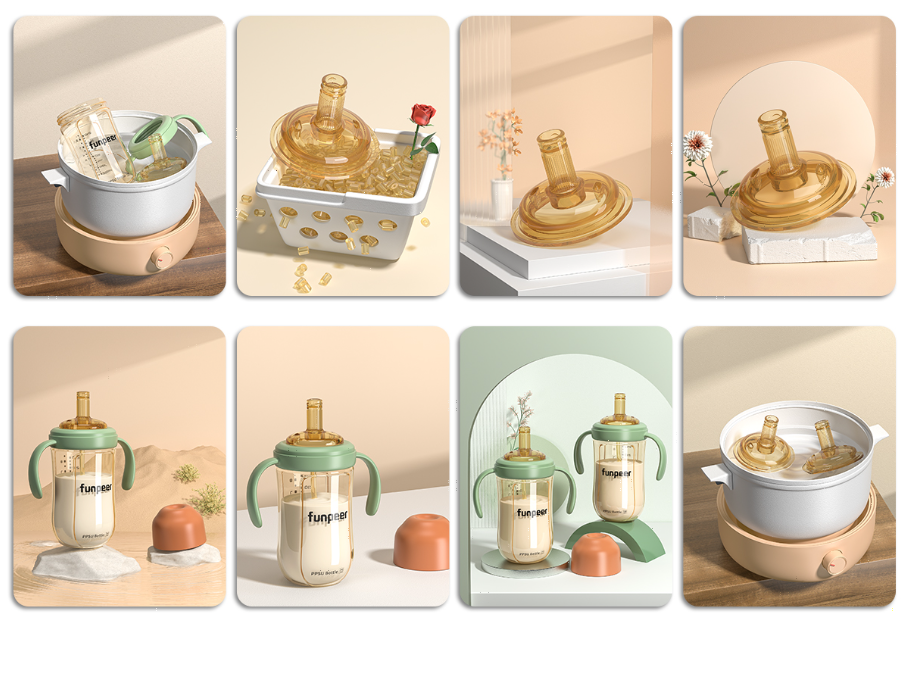 PPSU饮水杯详情渲染_zheng__-站酷ZCOOL