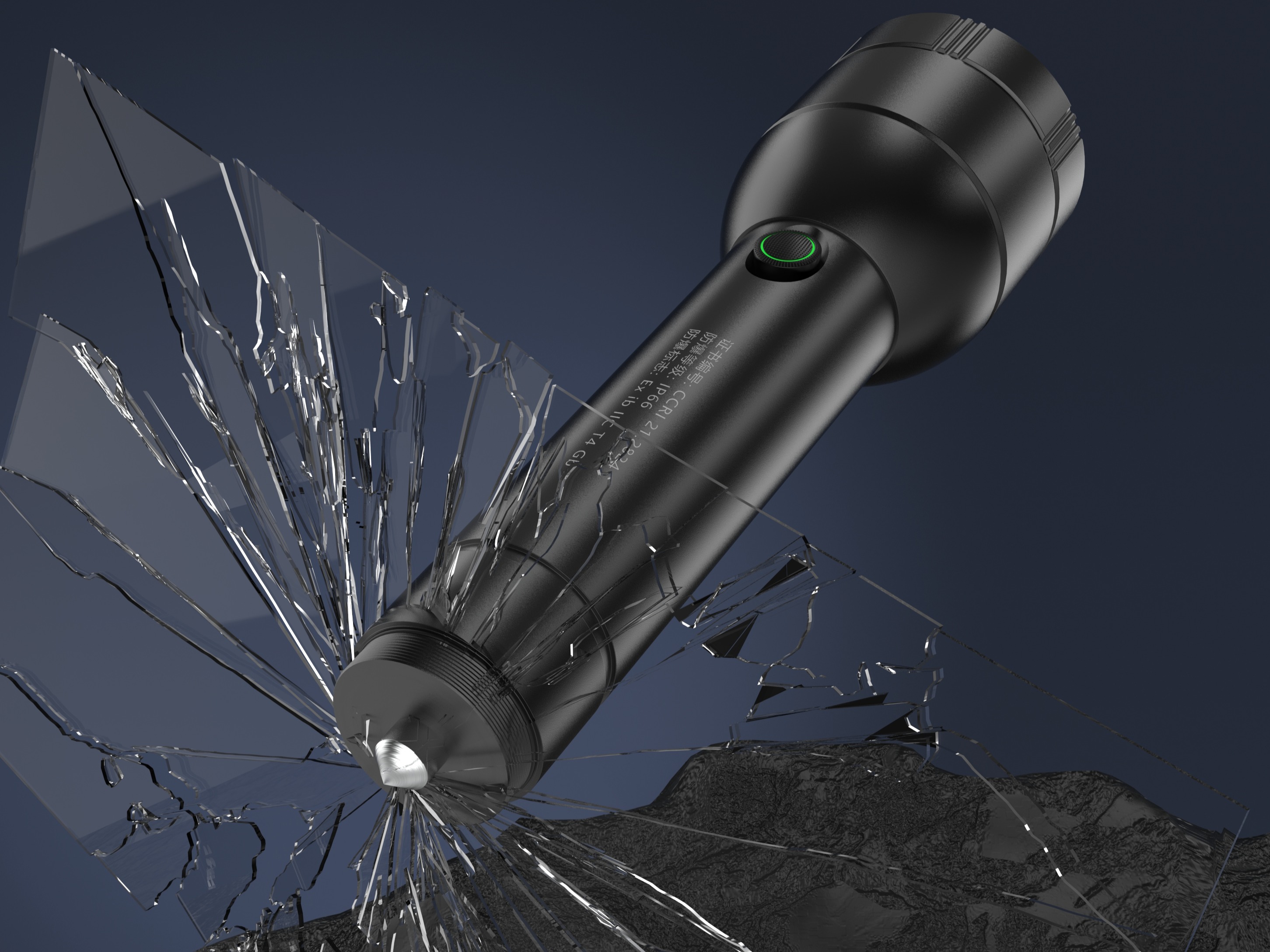 防爆手电筒建模渲染详情页设计 仅供参考_JAMES_ROM-站酷ZCOOL