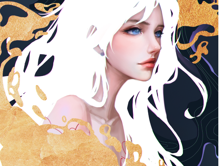 绘画灵感来源于Ke Logs Loops的绘画作品，_pei_000-站酷ZCOOL