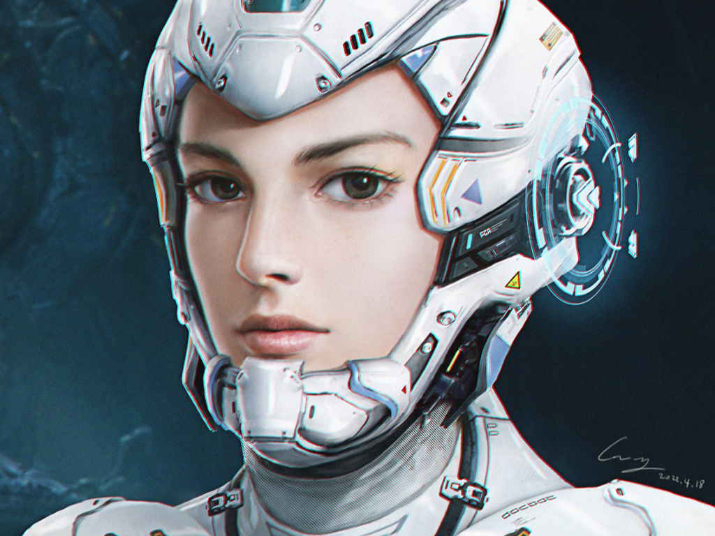 戴头盔的女人（A Woman In A Helmet）_L_Z_Y-站酷ZCOOL