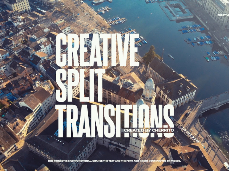 PR模板 | 拆分屏时尚酷炫创意运动字幕标题介绍电影_猿文件网官方账号-站酷ZCOOL