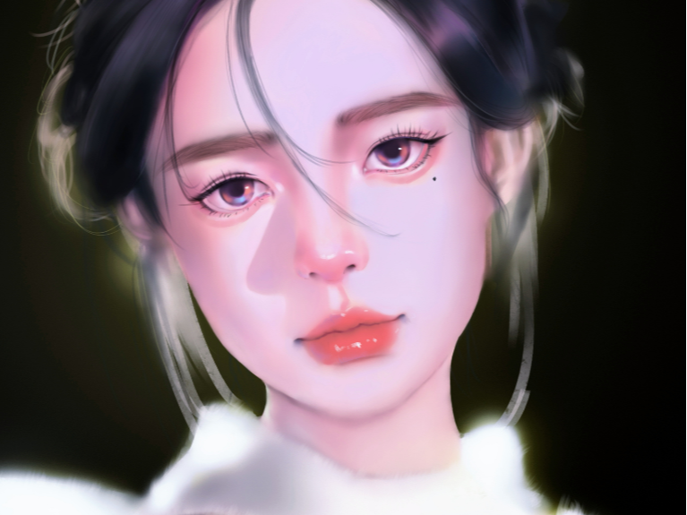 韩系女头_酒米糍粑-站酷ZCOOL