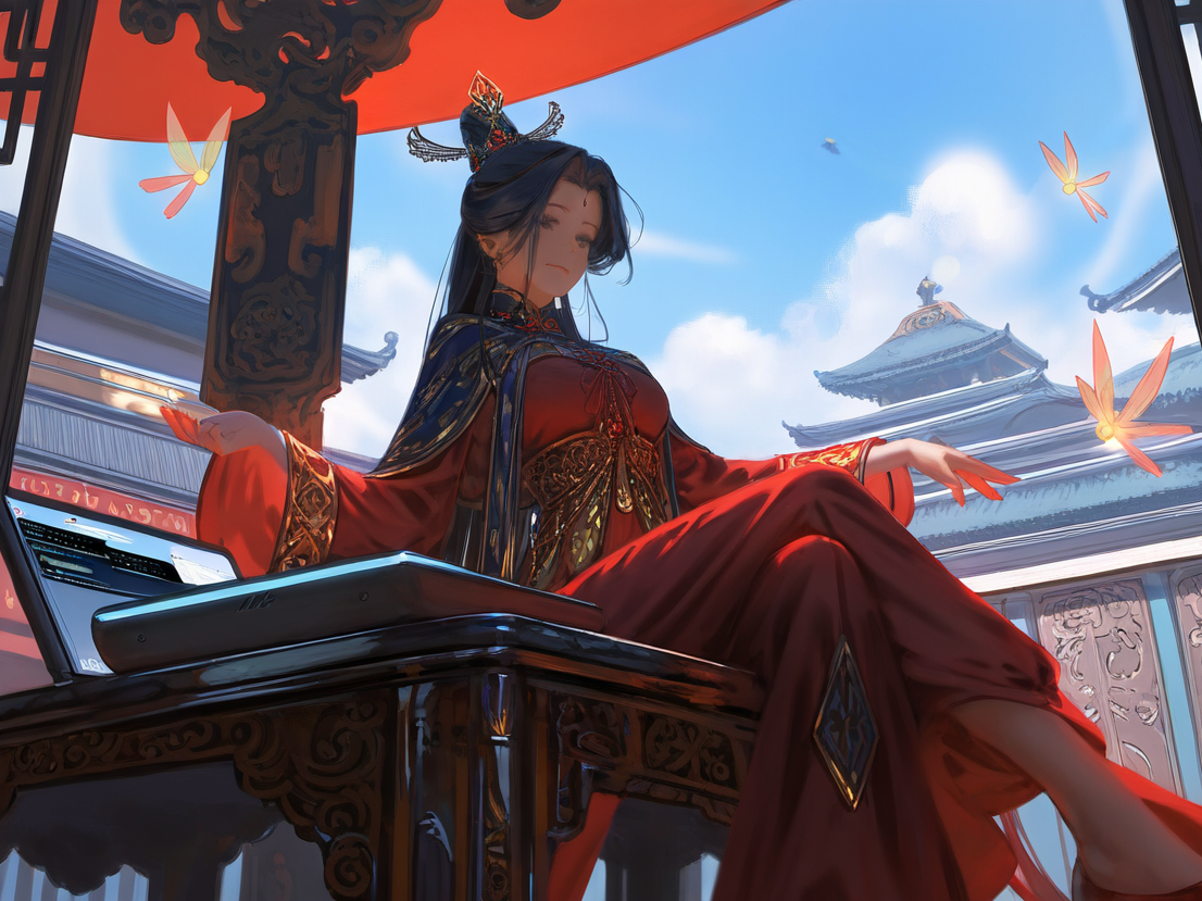 午后休息的西王母_卡拉卡拉F2-站酷ZCOOL