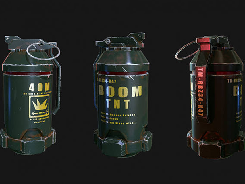 【3dmax武器建模】手雷模型全流程制作教程_Alan安澜-站酷ZCOOL