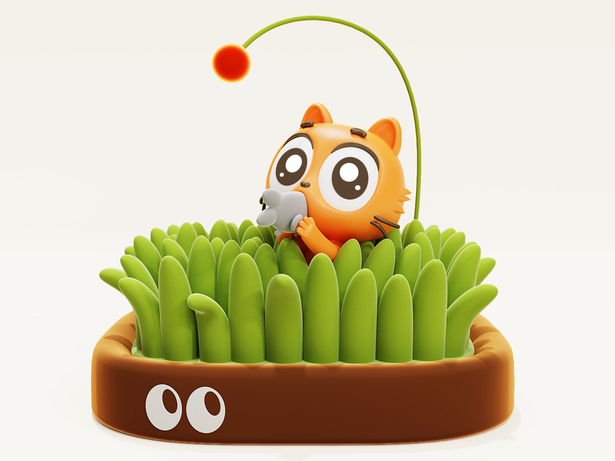 随时躺平-猫草窝_正经人谁当设计师-站酷ZCOOL