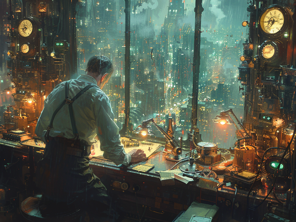 AIGC科学家插画_赛博小蝶-站酷ZCOOL