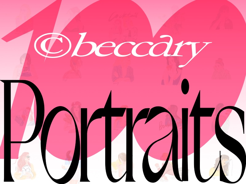 {100 Portraits} 100张女孩肖像插画 1/2 _beccary-站酷ZCOOL