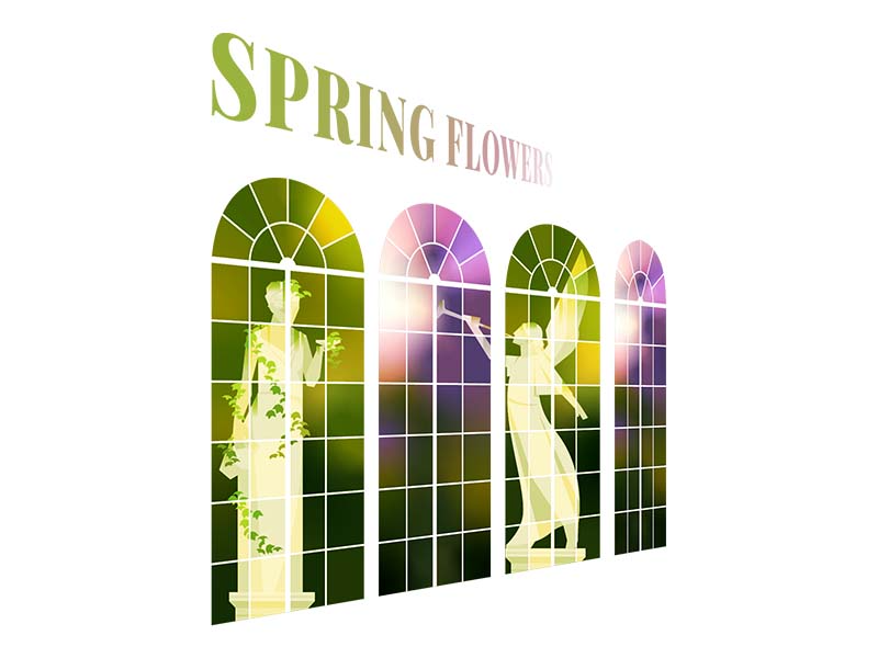 春天和花朵的插画_孔方凶-站酷ZCOOL