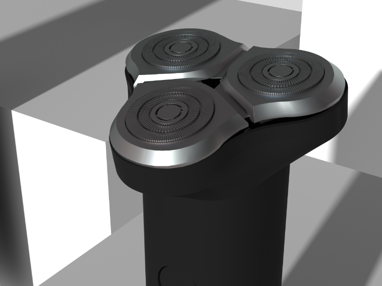 剃须刀C4D建模渲染_jimwsjj-站酷ZCOOL