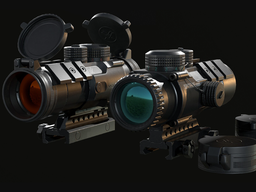 3dma/八猴-四倍镜模型制作教程。3d建模基础教程_Alan安澜-站酷ZCOOL