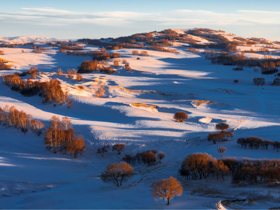 坝上冬季风光_陈喆风光摄影-站酷ZCOOL