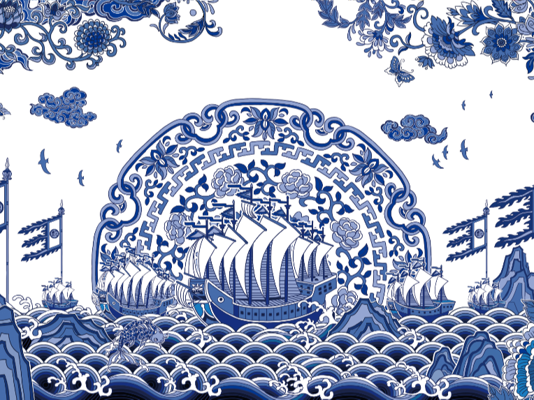 蓝梦启航主视觉kv设计_三木1989-站酷ZCOOL