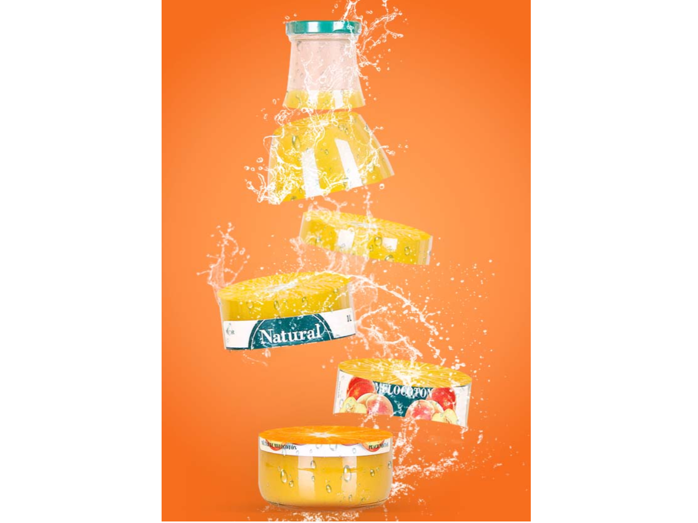 橙汁海报_阳光女孩NO1-站酷ZCOOL