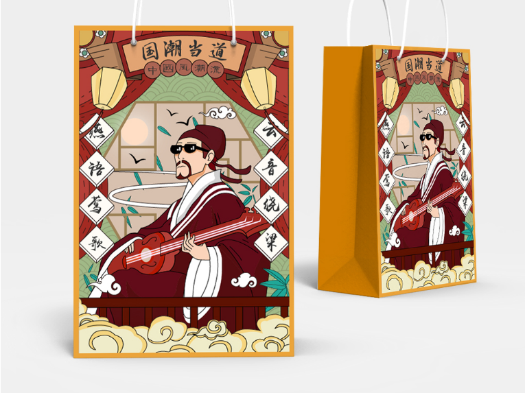 国潮插画设计_Taiy_pLov-站酷ZCOOL