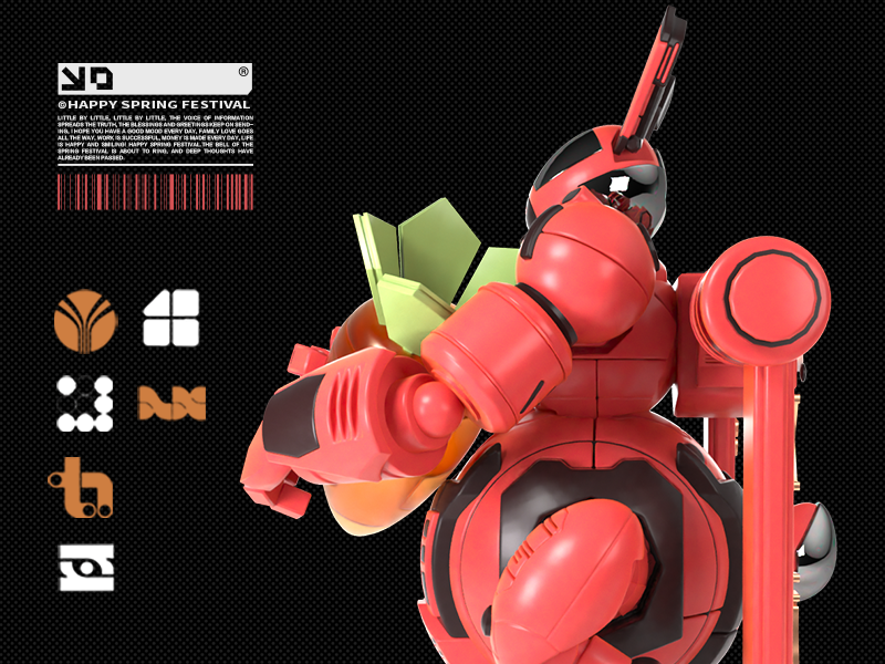 福禄兔--C4D建模渲染_晓孟-站酷ZCOOL