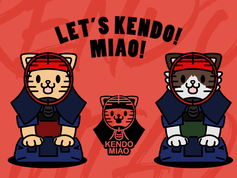 Let's KENDO!MIAO! 剑道喵_LJune-站酷ZCOOL