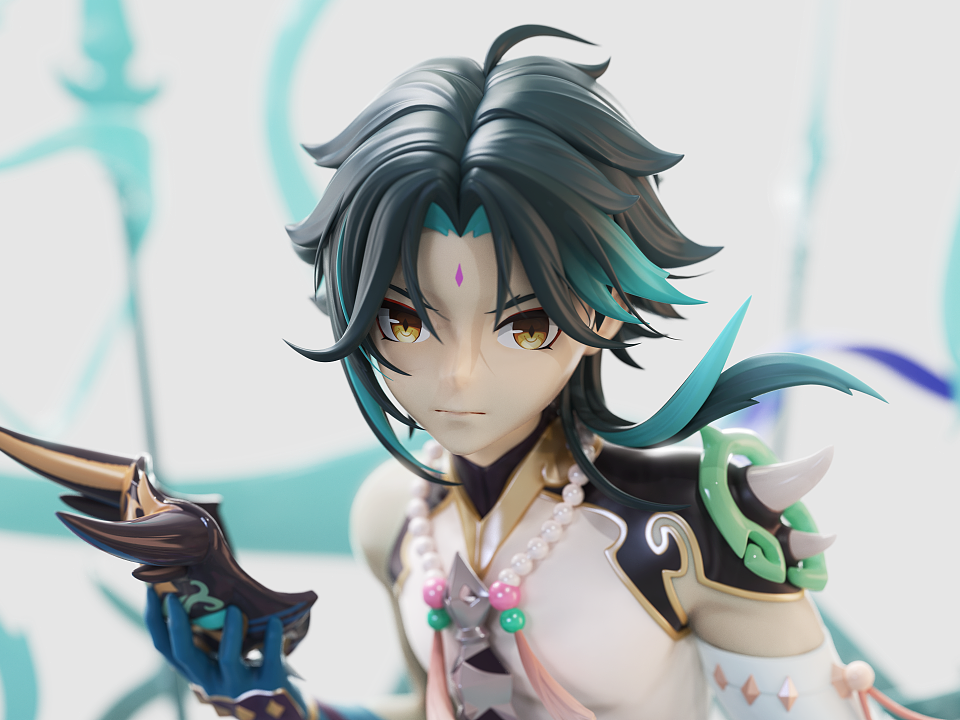 原神同人手办——魈_睿语_ReYU-站酷ZCOOL