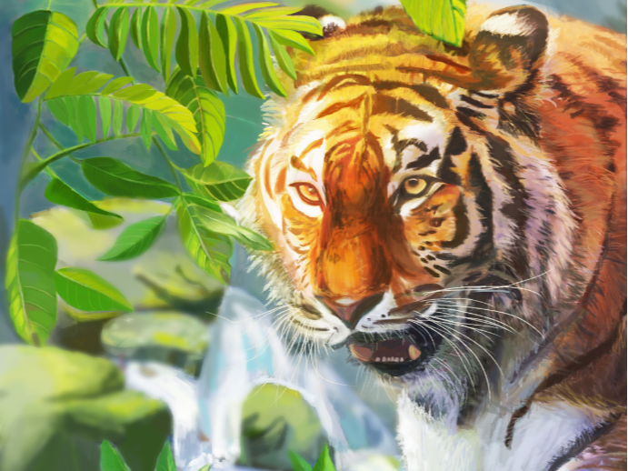 虎踏春来_瑶瑶小P-站酷ZCOOL