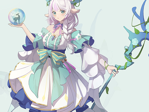 小鹿的皮肤设计_久一或JY-站酷ZCOOL