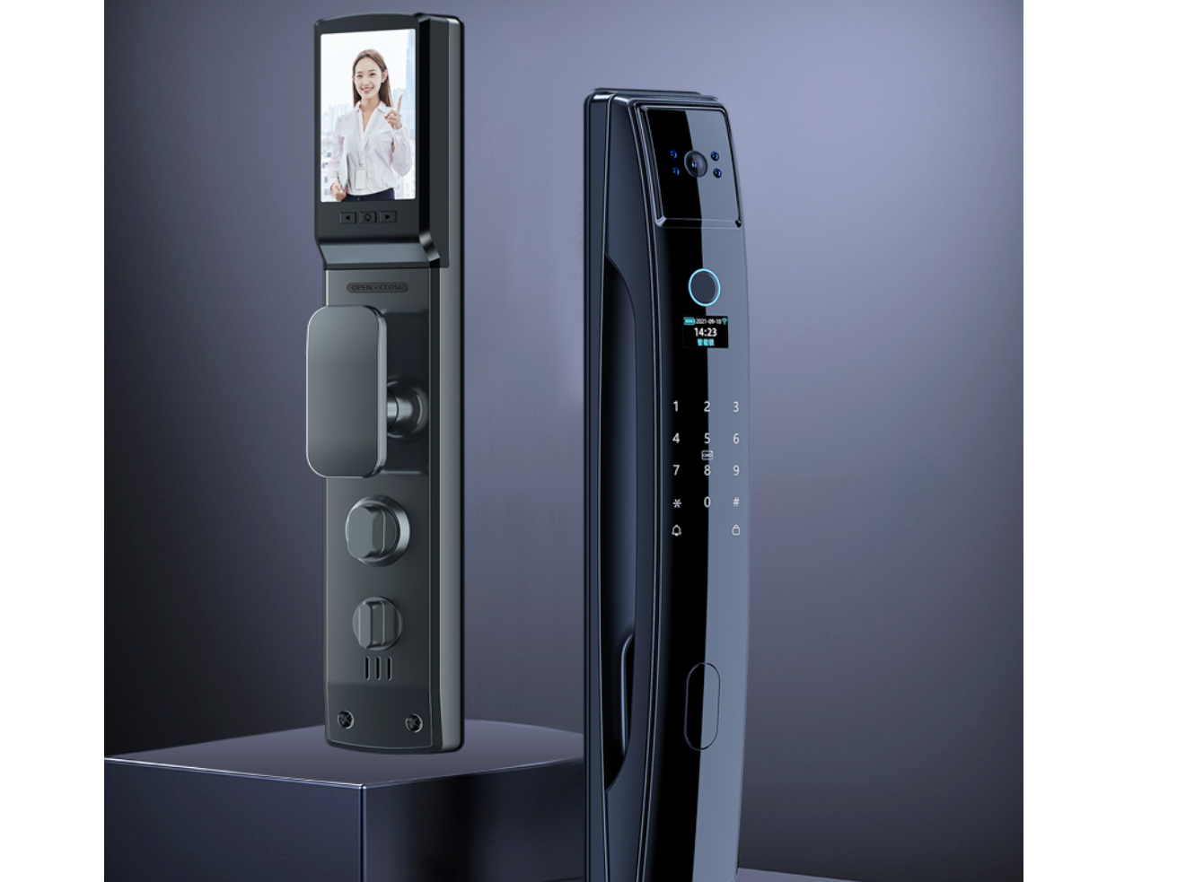 Q10系列产品修图 智能指纹锁详情_久了旧了-站酷ZCOOL