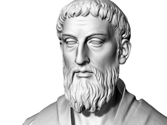 阿波利纳里斯叙利亚圣人胸像雕塑模型_3D小白-站酷ZCOOL