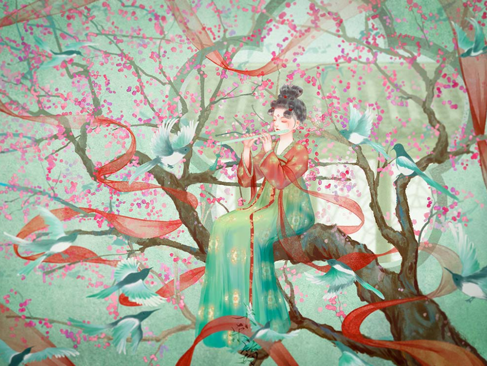 喜上”梅“梢！！！_卡乐筠-站酷ZCOOL