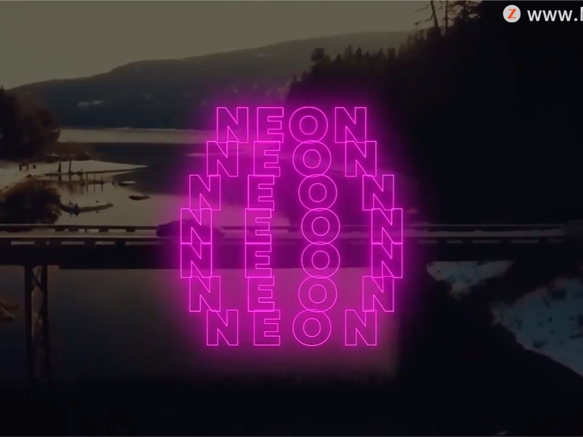AE/PR脚本-122组创意霓虹发光文字标题排版动画 Kinetic Neon Typo Pack_醉舞千年杯莫停-站酷ZCOOL