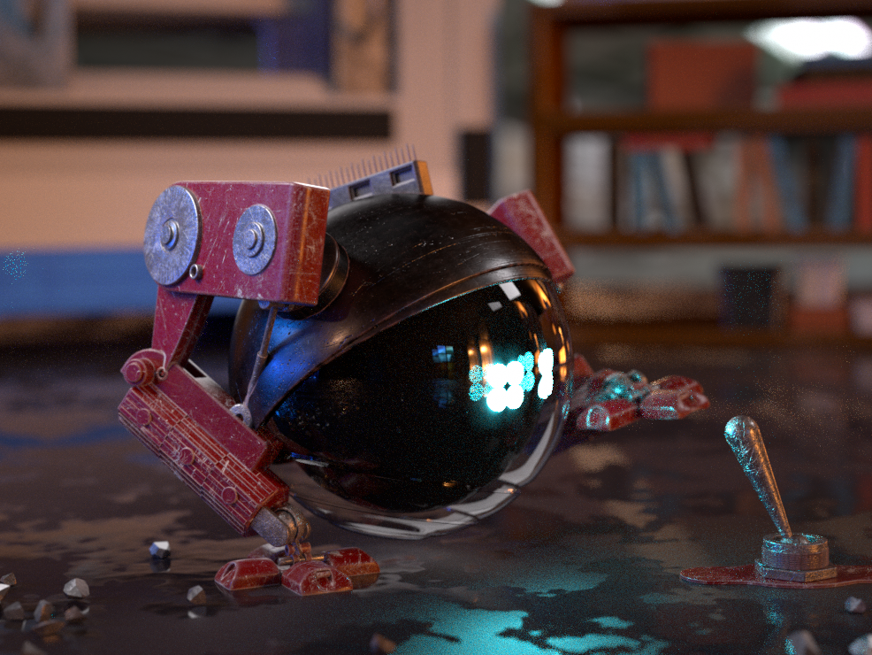 C4D小机器人动画分解breakdown_鸣仁设计工作室-站酷ZCOOL