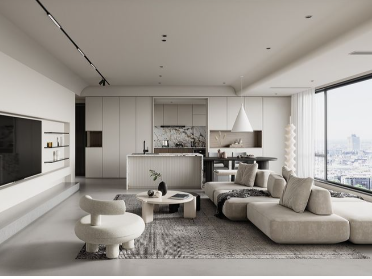 150㎡极简原木风 _Z816902199-站酷ZCOOL