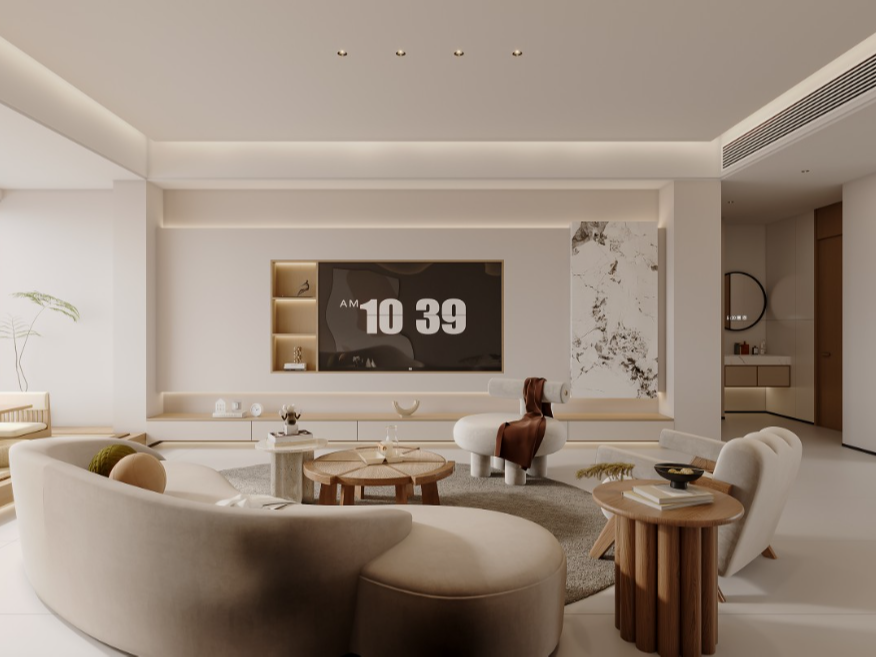 现代原木客餐厅_是丽丽啊wink-站酷ZCOOL