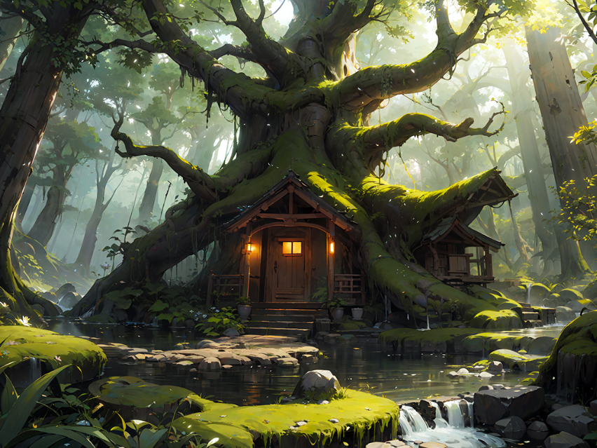 AIGC-森林_烦得桑-站酷ZCOOL