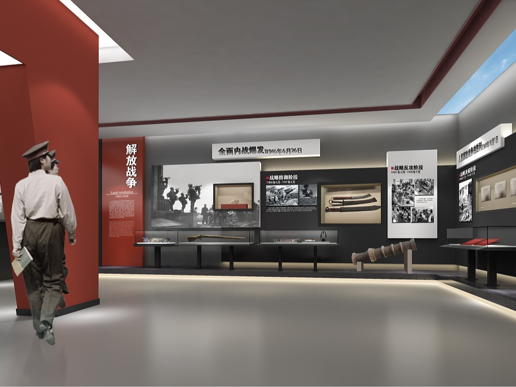 红色主题展示馆（原创）_展示设计zhang-站酷ZCOOL