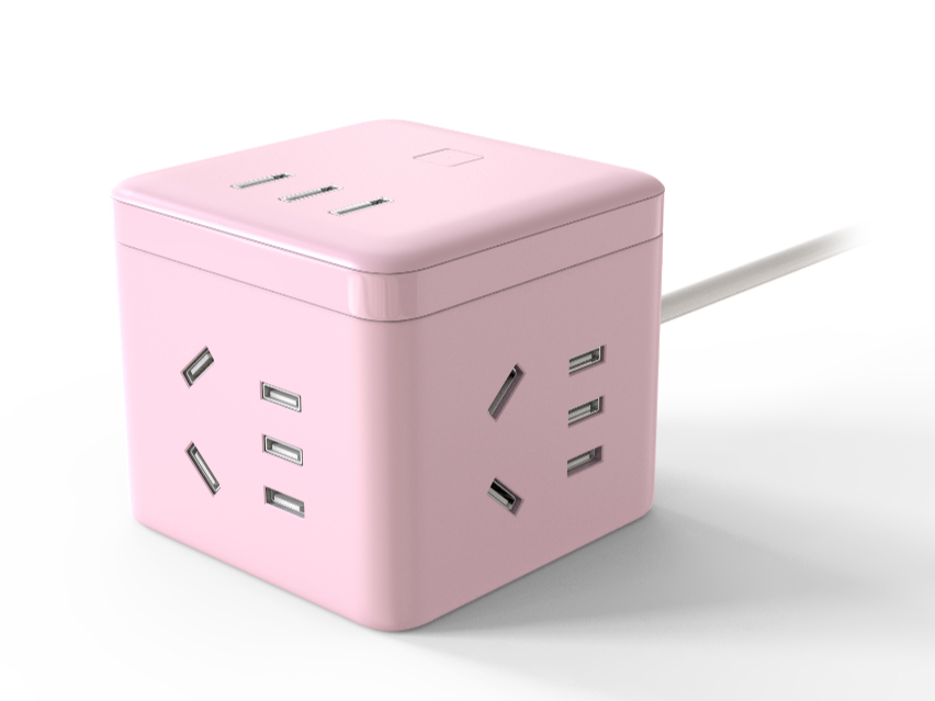 智能插座建模渲染 白底图 _zzh格格-站酷ZCOOL