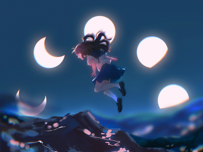 直到月亮倾覆_柴107-站酷ZCOOL