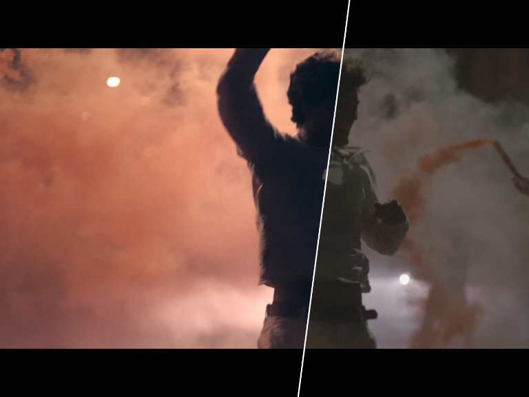 达芬奇调色电影感烟雾人物质感分屏展示_ZOE_Colorist-站酷ZCOOL