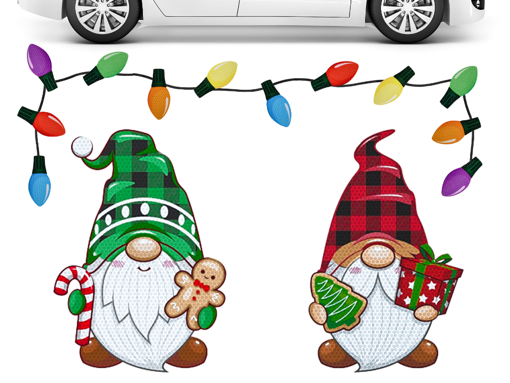 圣诞磁性反光贴纸_江小丽-站酷ZCOOL