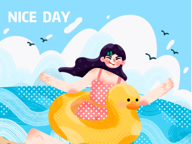 NICE DAY-9月打卡12_一只周驼-站酷ZCOOL