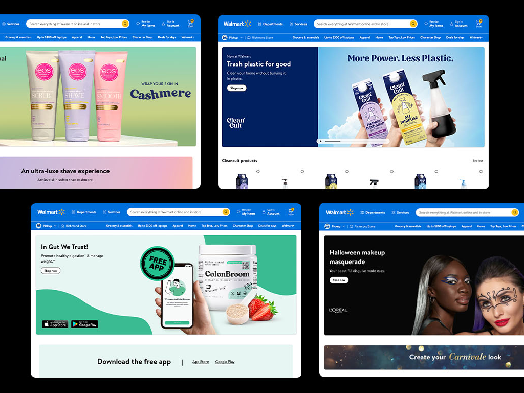 Walmart Brand Page Design 客制化网页设计_戳戳_design-站酷ZCOOL