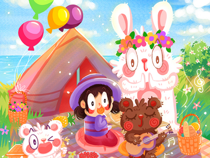 春季出游野餐聚会_婉兮清扬wxqy-站酷ZCOOL