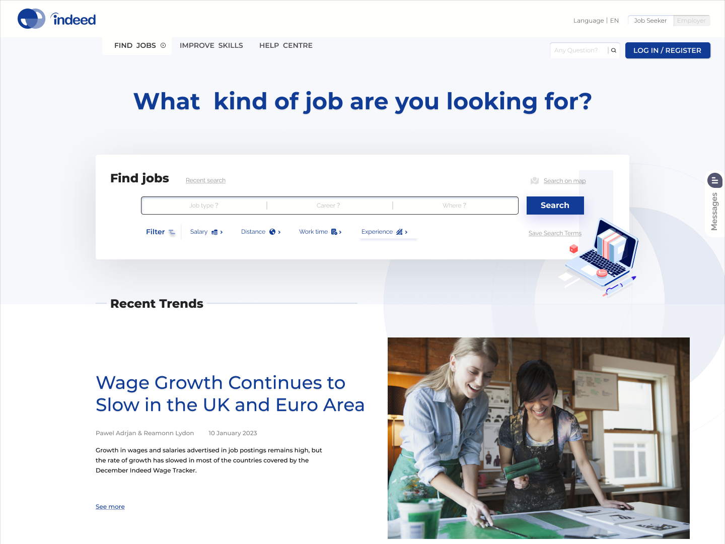 Indeed-求职网站Redesign_Fakuiii33-站酷ZCOOL