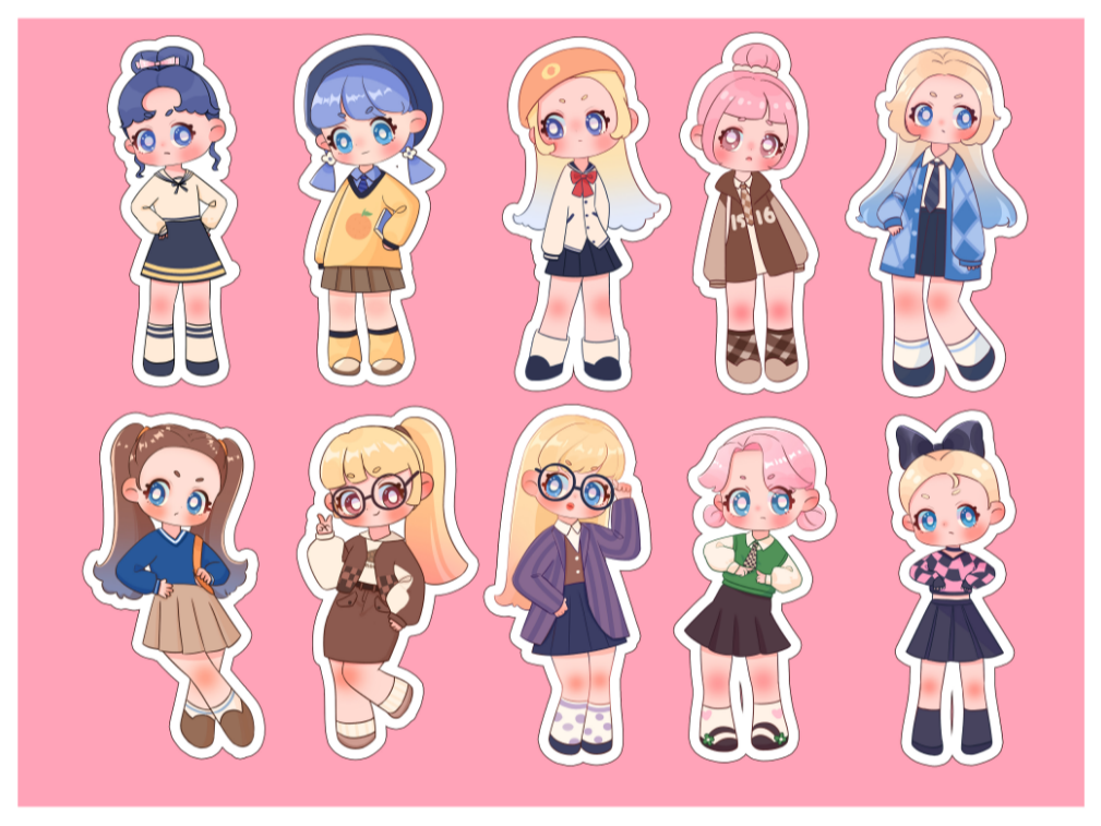 Q版人物练习_L罗萝卜-站酷ZCOOL