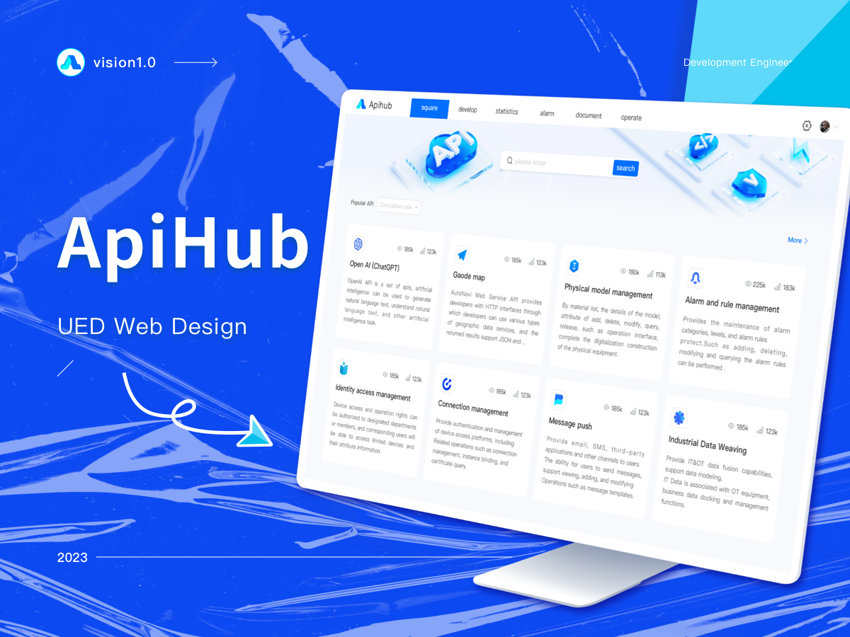 API Hub B端web设计（商务合作请致电）_丽创-站酷ZCOOL