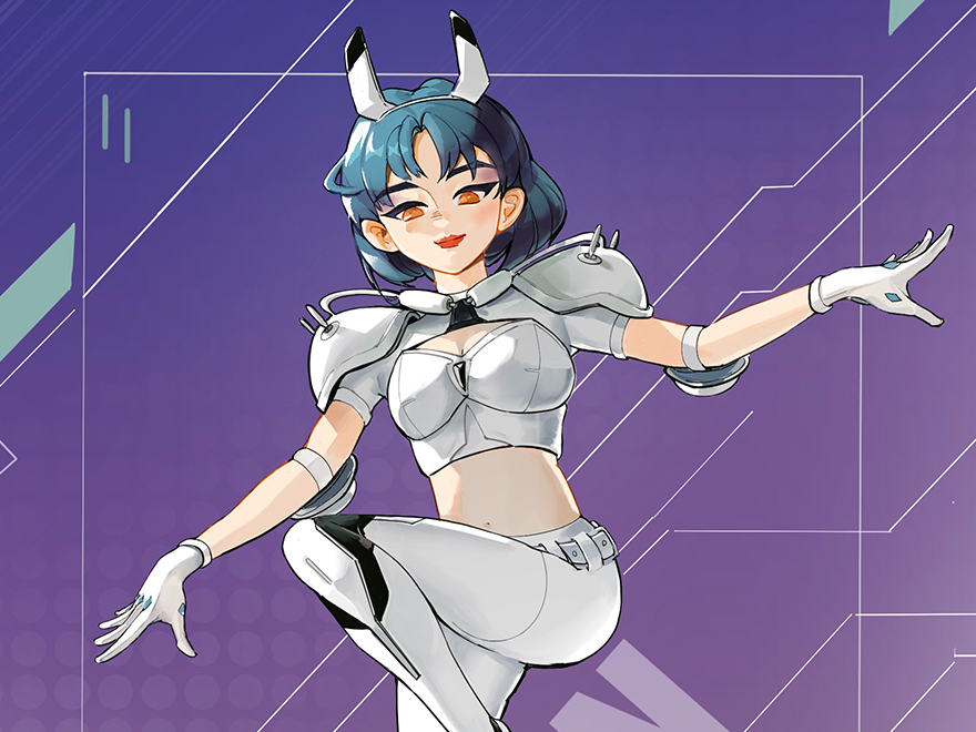 白甲机娘驾到【procreate】_画特别多的Hans-站酷ZCOOL