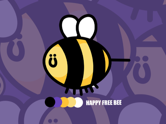 HAPPY FREE BEE 电脑 & 手机壁纸_81lw-站酷ZCOOL